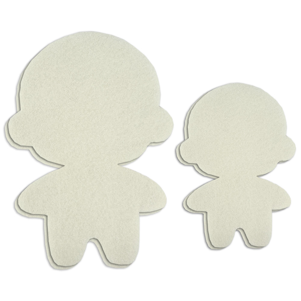 niannyyhouse 10cm 15cm Plush Doll Body Slice Skin Color for Making Dol