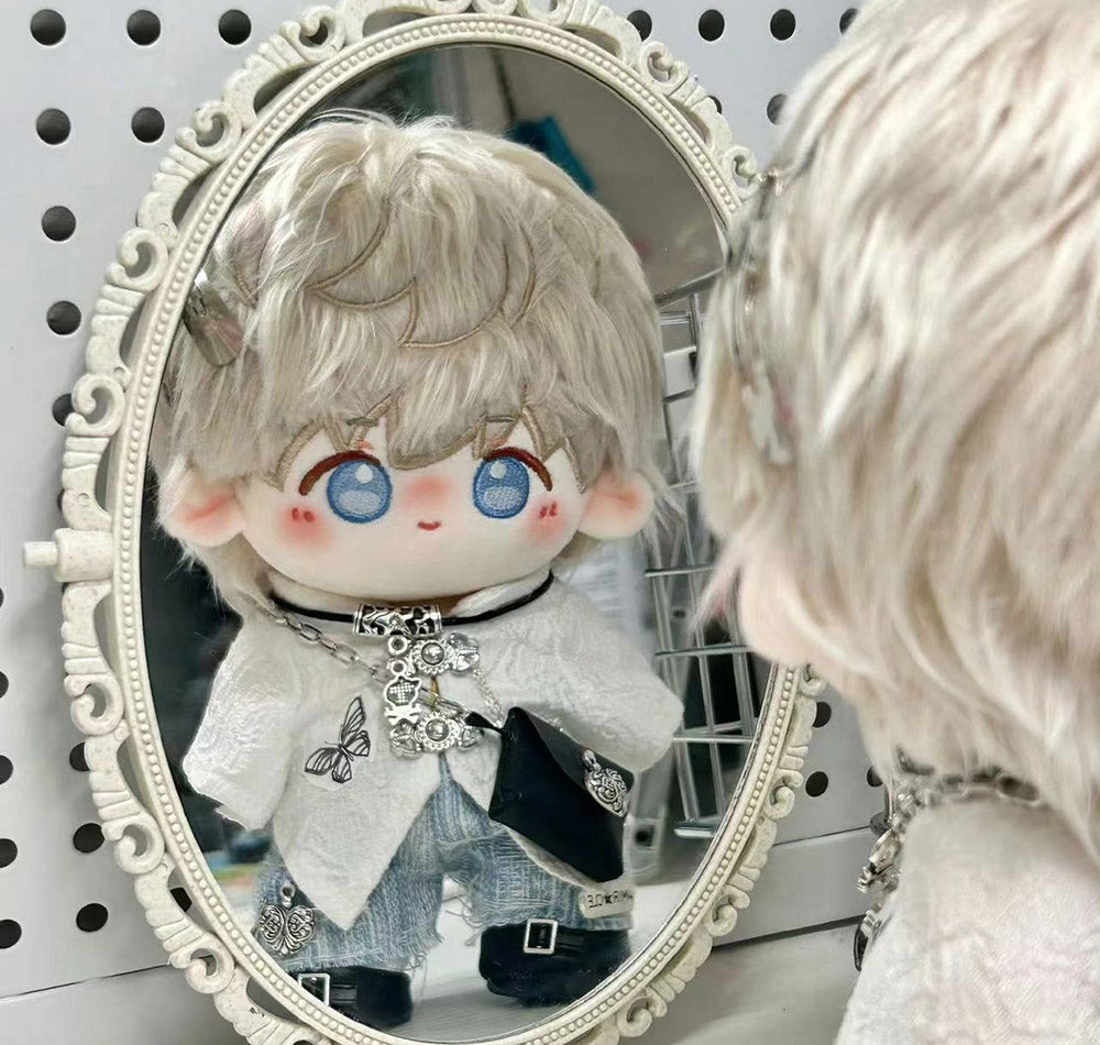 niannyyhouse 20cm Doll Clothes Ancient Style Denim Suit 8 inch Stuffed