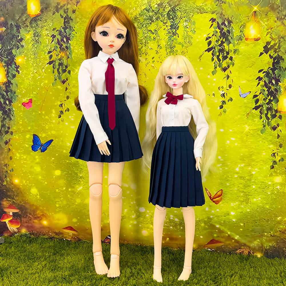 niannyyhouse BJD Doll Clothes for 1/3 1/4 Ball Jointed Dolls, JK Unifo